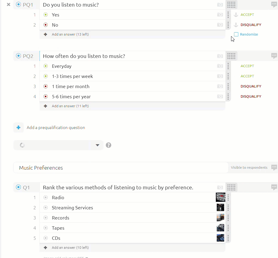 Converting Prequalification Questions – aytm Help Center Converting Prequalification Questions – aytm Help Center